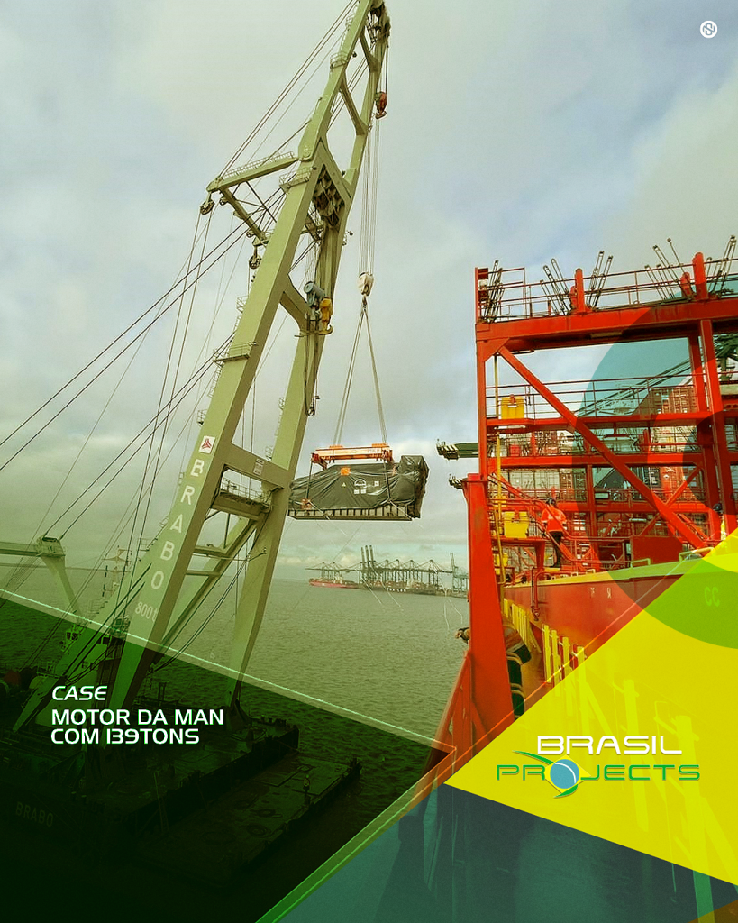 Motor da MAN com 139tons - Brasil Projects